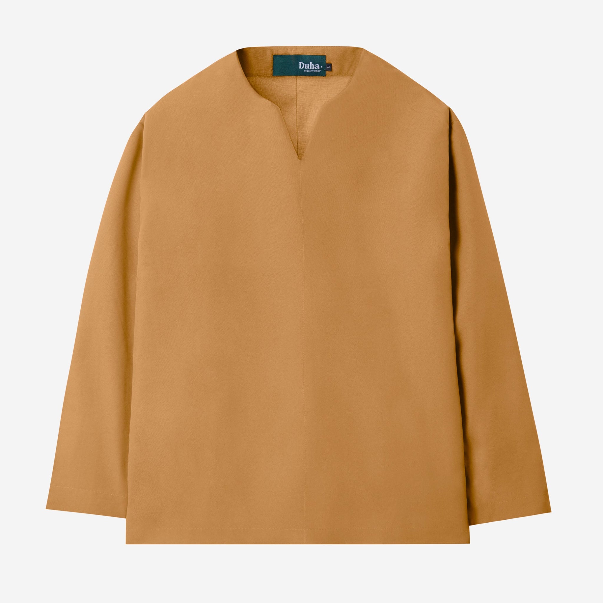 Baju Muslim Duha Muslimwear - Bahr Pull-Over Long - Yellow Brown